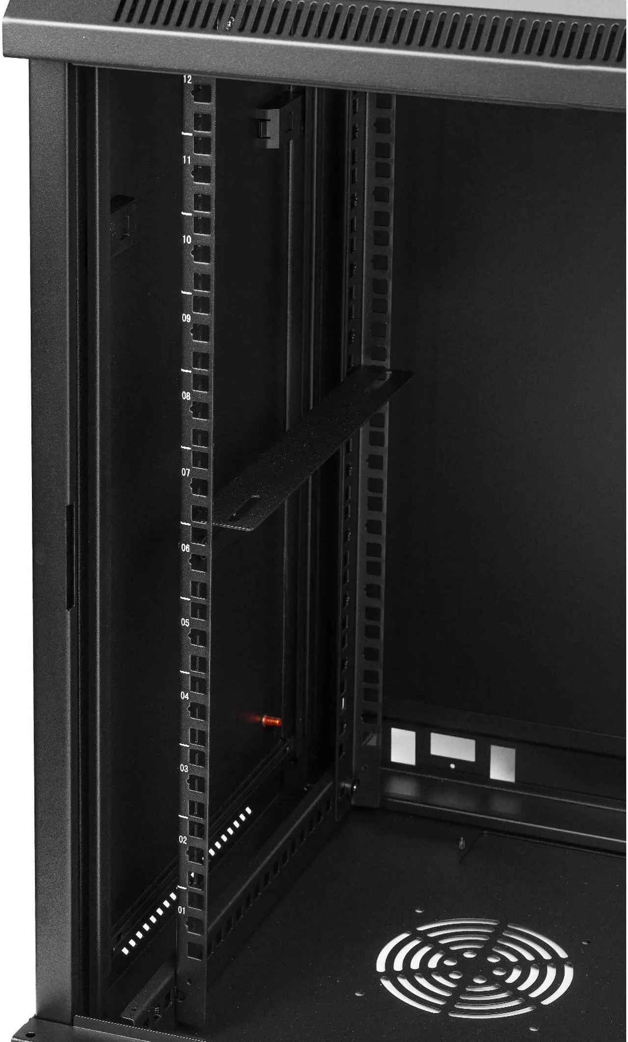 Rosewill 12U Server Rack Enclosure with Glass Door, Locks, & Removable ...