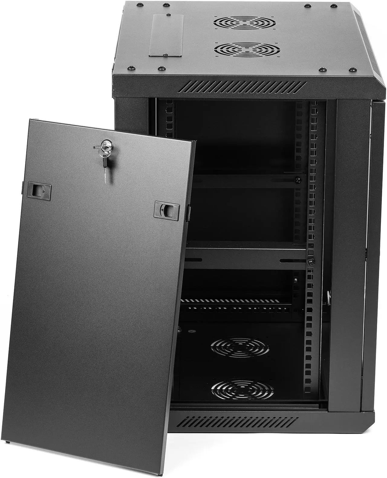 Rosewill 12U Server Rack Enclosure with Glass Door, Locks, & Removable ...