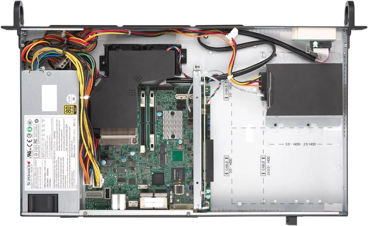 SUPERMICRO SuperServer SYS-5019S-TN4 1U Rackmount Server Barebone ...