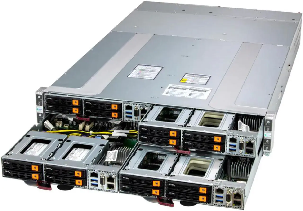 Supermicro GrandTwin A+ Server AS -2116GT-HNTF, 2U 4-Node GrandTwin ...