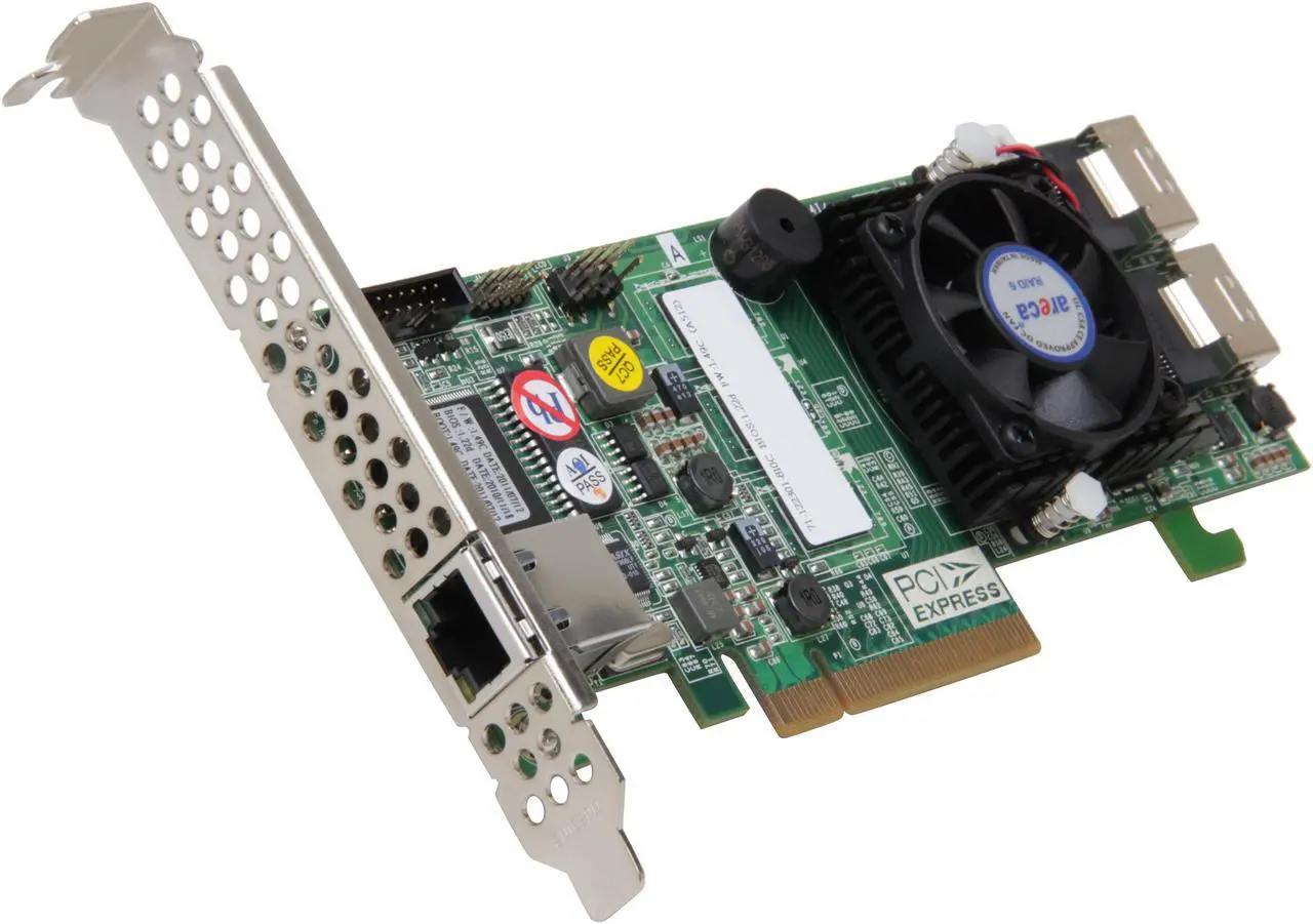 areca ARC-1223-8I PCI-Express 2.0 x8 SATA / SAS 8-Port PCIe 2.0 ...