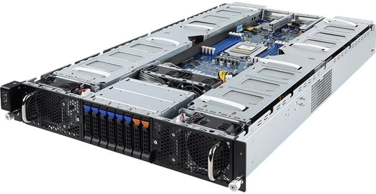 GIGABYTE 2U UP 8 x Gen4 GPU Server G292-Z20-A00 Barebone - Newegg.com