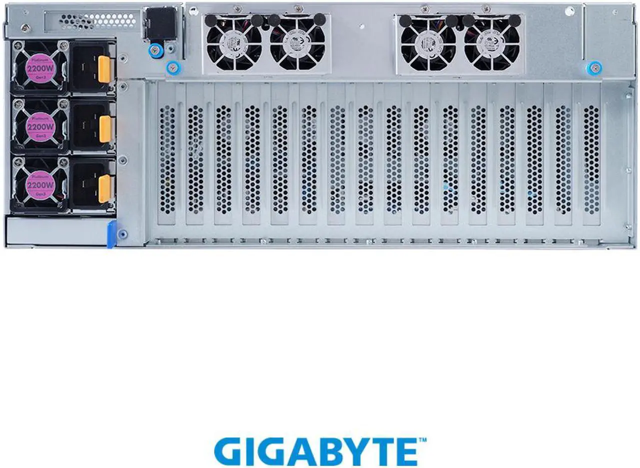 GIGABYTE G492-Z52 4U Rackmount Server Barebone, HPC Server - 4U DP 10 x ...
