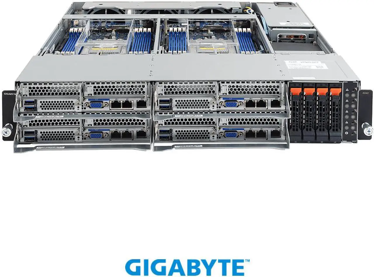 GIGABYTE H242-Z11 HCI Server – AMD UP 2U 4 Nodes Edge Computing Server ...