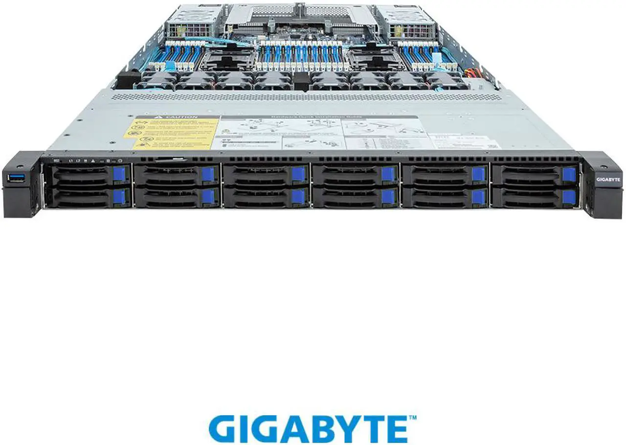 GIGABYTE 4th Gen Intel® Xeon® Scalable Server System - 1U DP 12-Bay ...