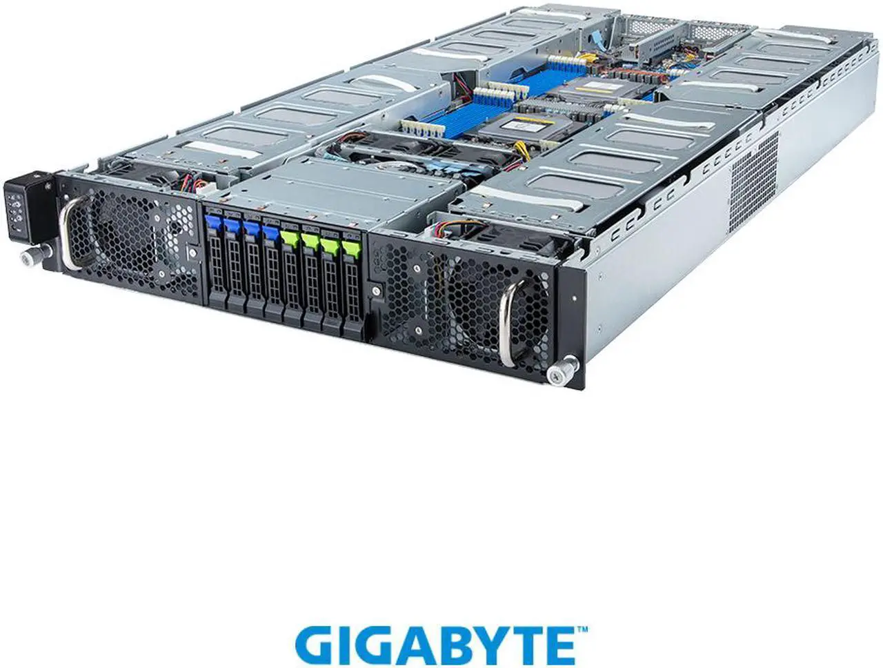 GIGABYTE G293-Z43-AAP1 HPC/AI Server - AMD EPYC™ 9004 - 2U DP 16 x PCIe Gen5 GPUs (with PCIe ...