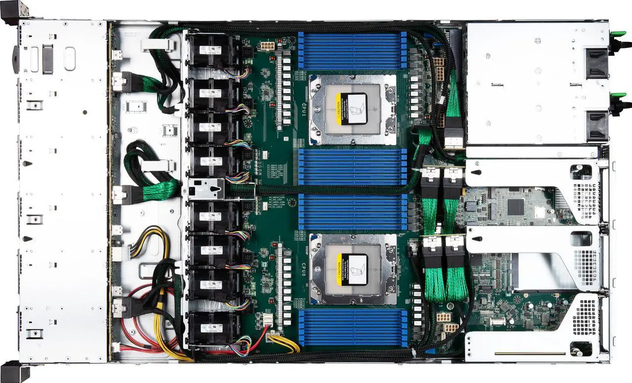 MSI S1206-01 1U Serv er Barebone, Dual AMD EPYC™ 9004 Series Processors ...