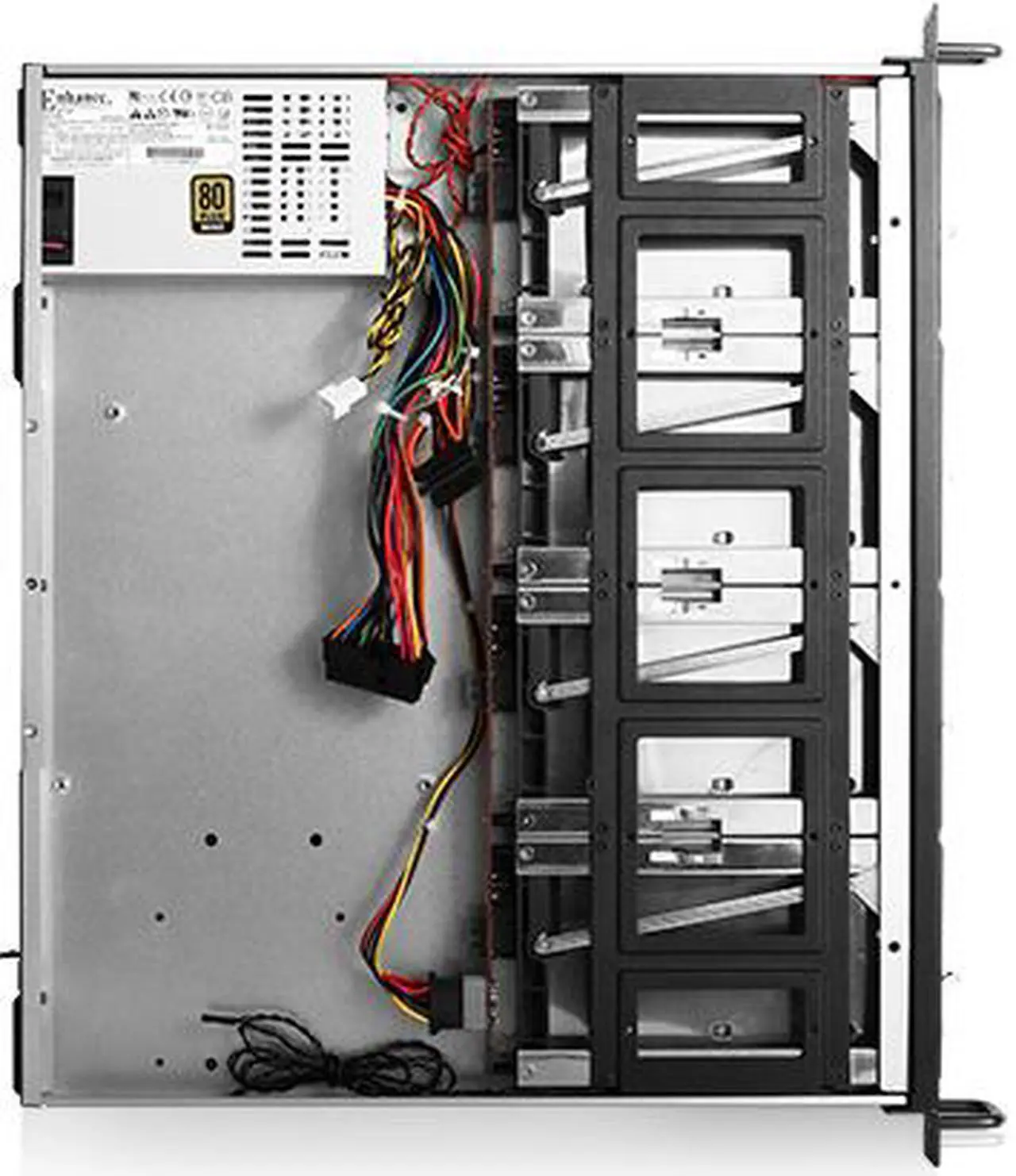 1U 4-Bay Trayless Storage Server Rackmount Chassis 12Gb/s HDD SFF-8643 ...