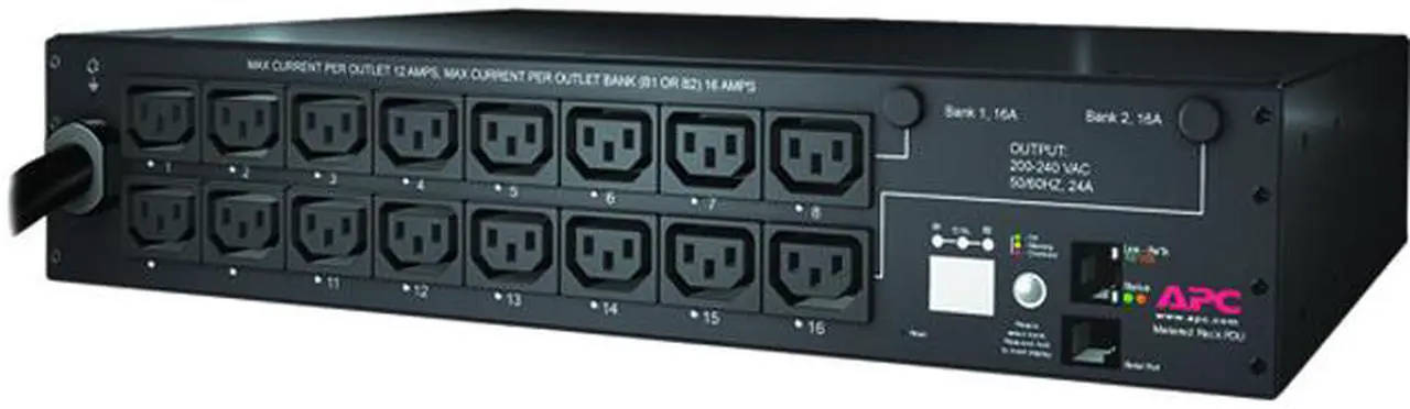 APC AP7911A Switched 2U Rack PDU, Switched, 2U, 30A, 208V, (16)C13 - Newegg.com