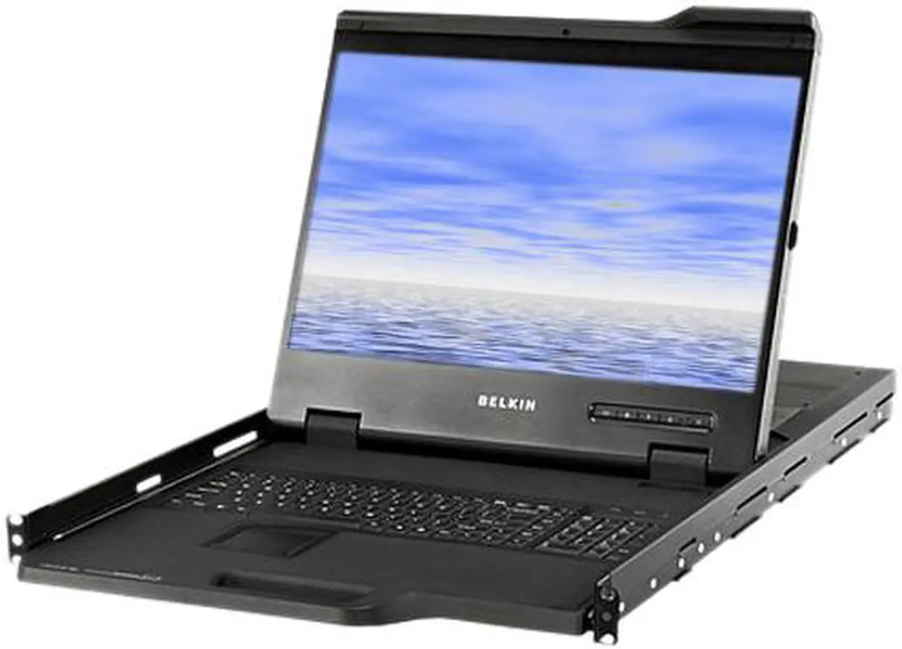Belkin F1DC116H 19" Widescreen Rack Console with 16-Port KVM - Newegg.com
