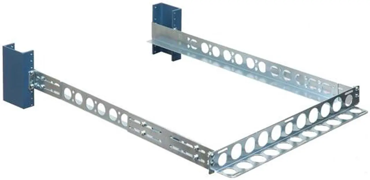RackSolutions 1U 2Post Universal Rack Rail with Wirebar, 24" Depth ...
