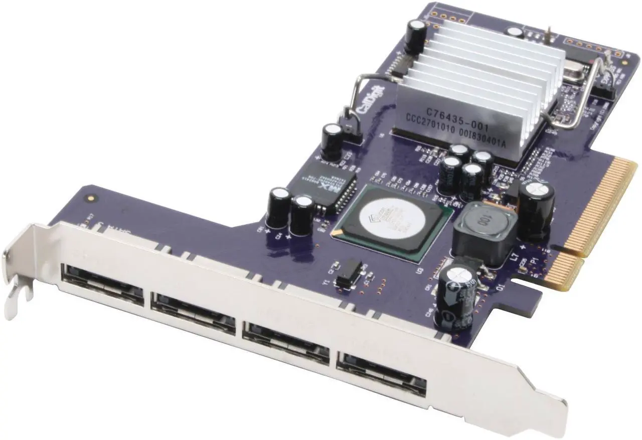 Open Box: CalDigit 4 port PCI-e SATA 3G Host Adapter Model FASTA-4e ...
