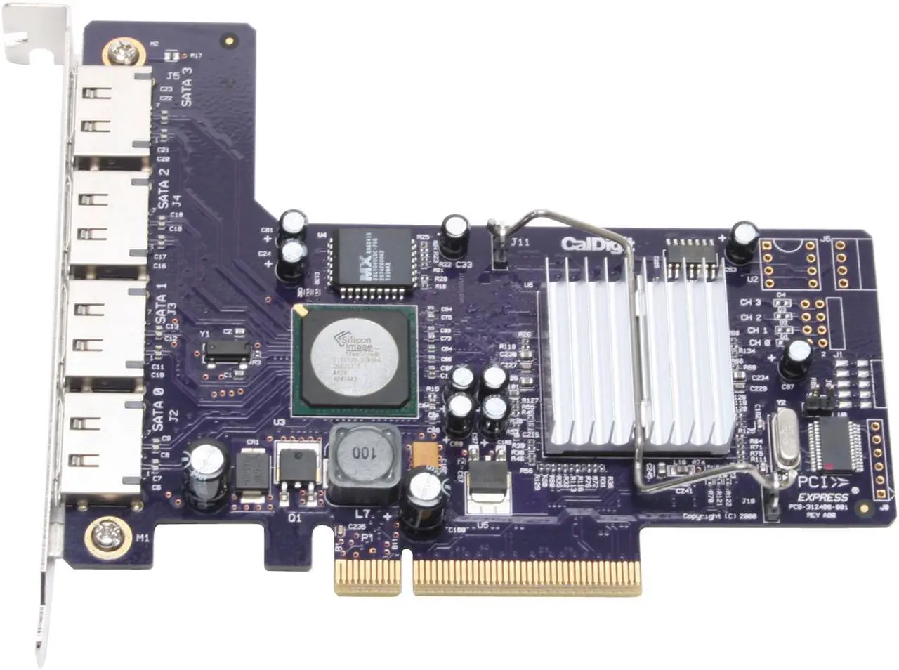 CalDigit 4 port PCI-e SATA 3G Host Adapter Model FASTA-4e - Newegg.com