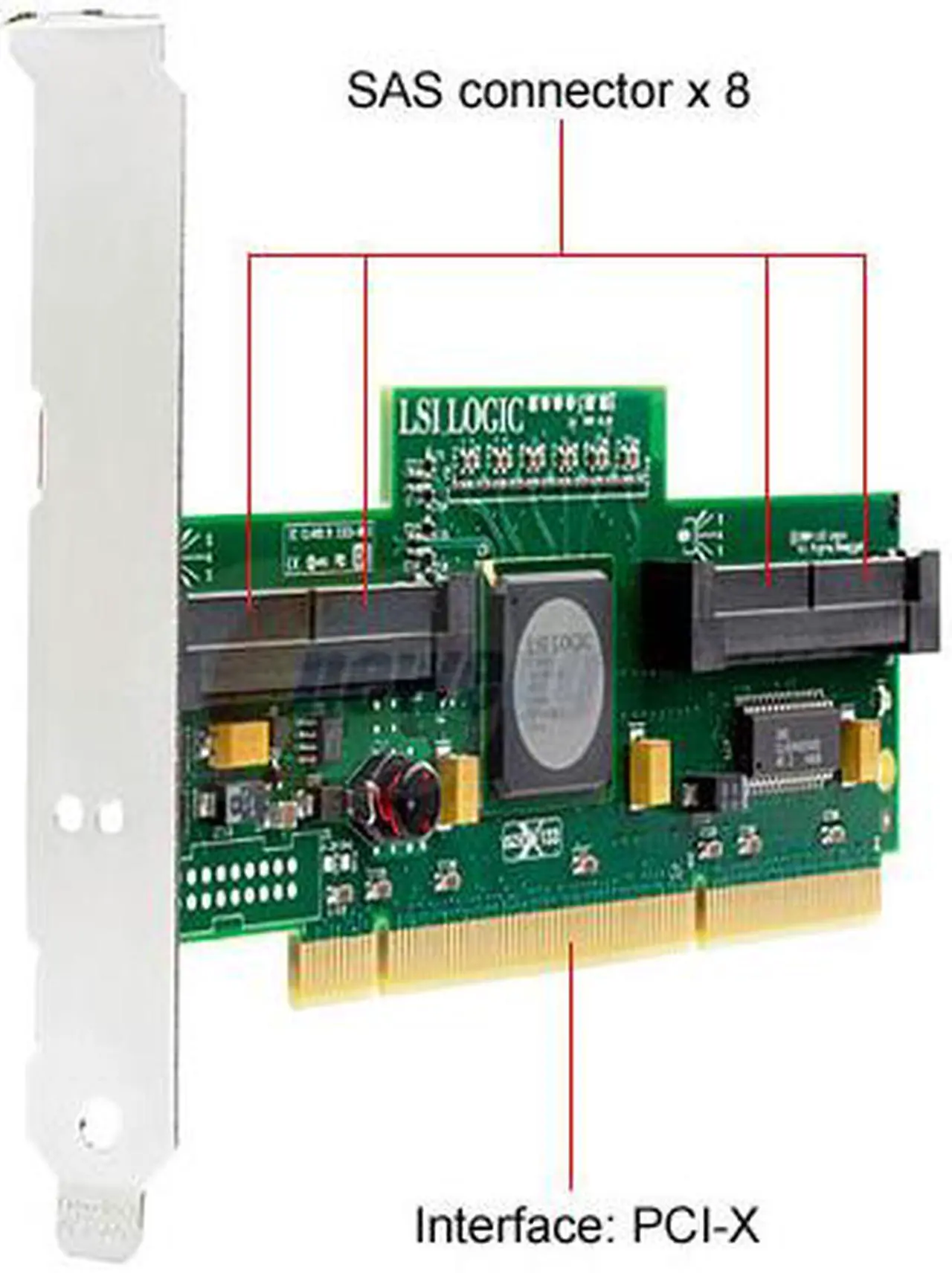 HP 347786-B21 PCI-X Serial Attached SCSI 8 Internal port SAS HBA with ...