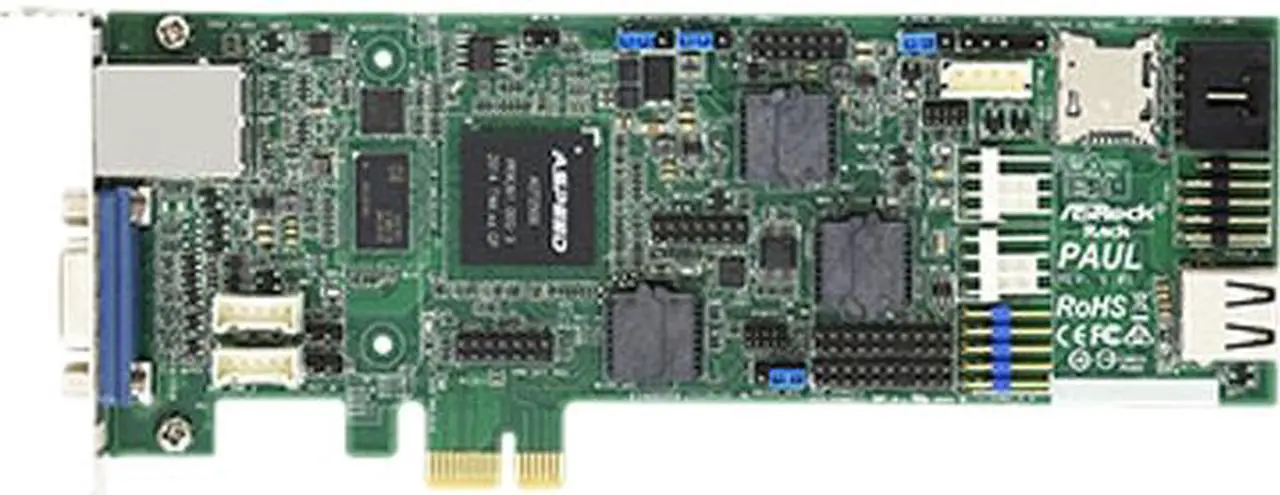 Asrock Rack Server Riser Card/Accessories PAUL Low-profile PCIe IPMI ...
