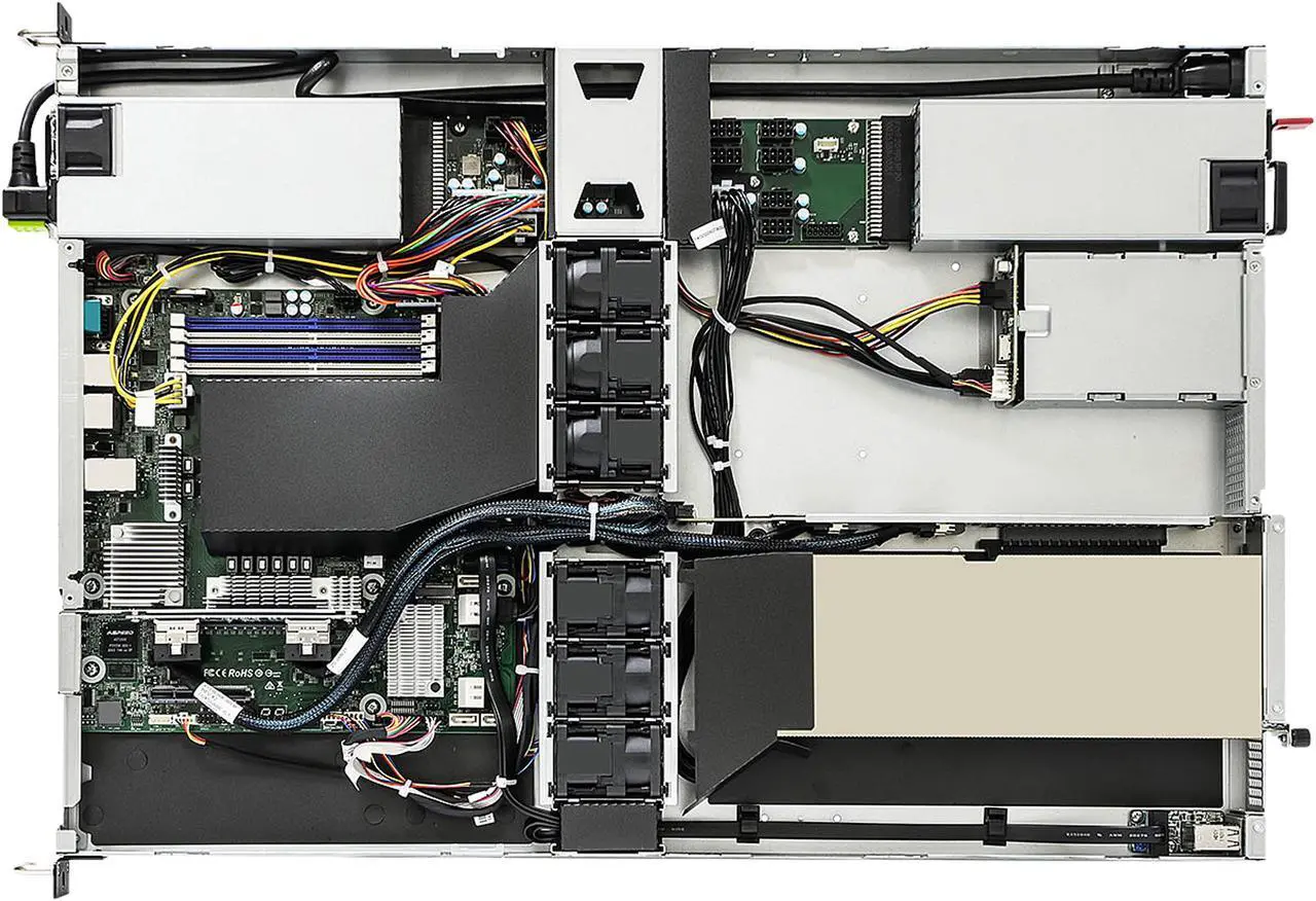 AsRock Rack 1U1G-X570/2L2T GPU Server Barebone Supports AMD Ryzen 5000 ...