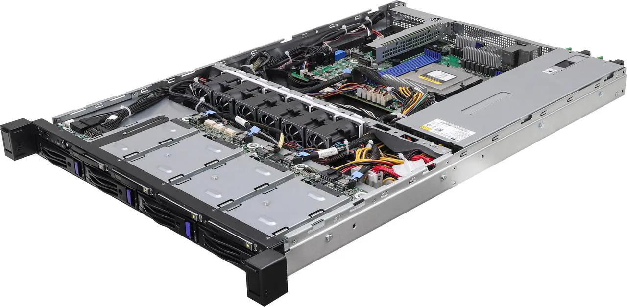 AsRock Rack 1U4L4E-GENOA/2T 1U Rackmount Storage Server Barebone Single ...
