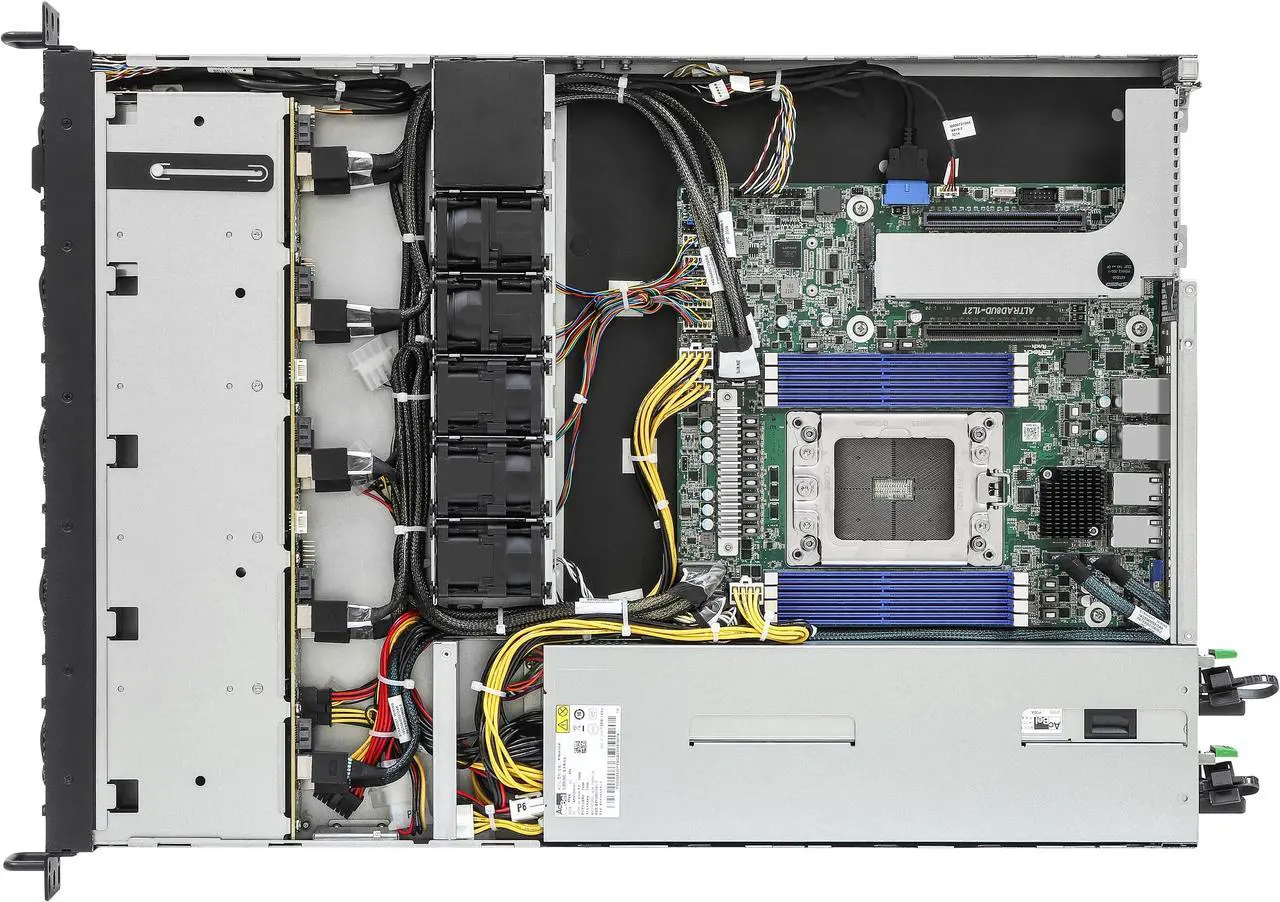ASRock Rack Server Barebone 1U10E-ALTRA/1L2T 1+1, 80-PLUS Platinum ...