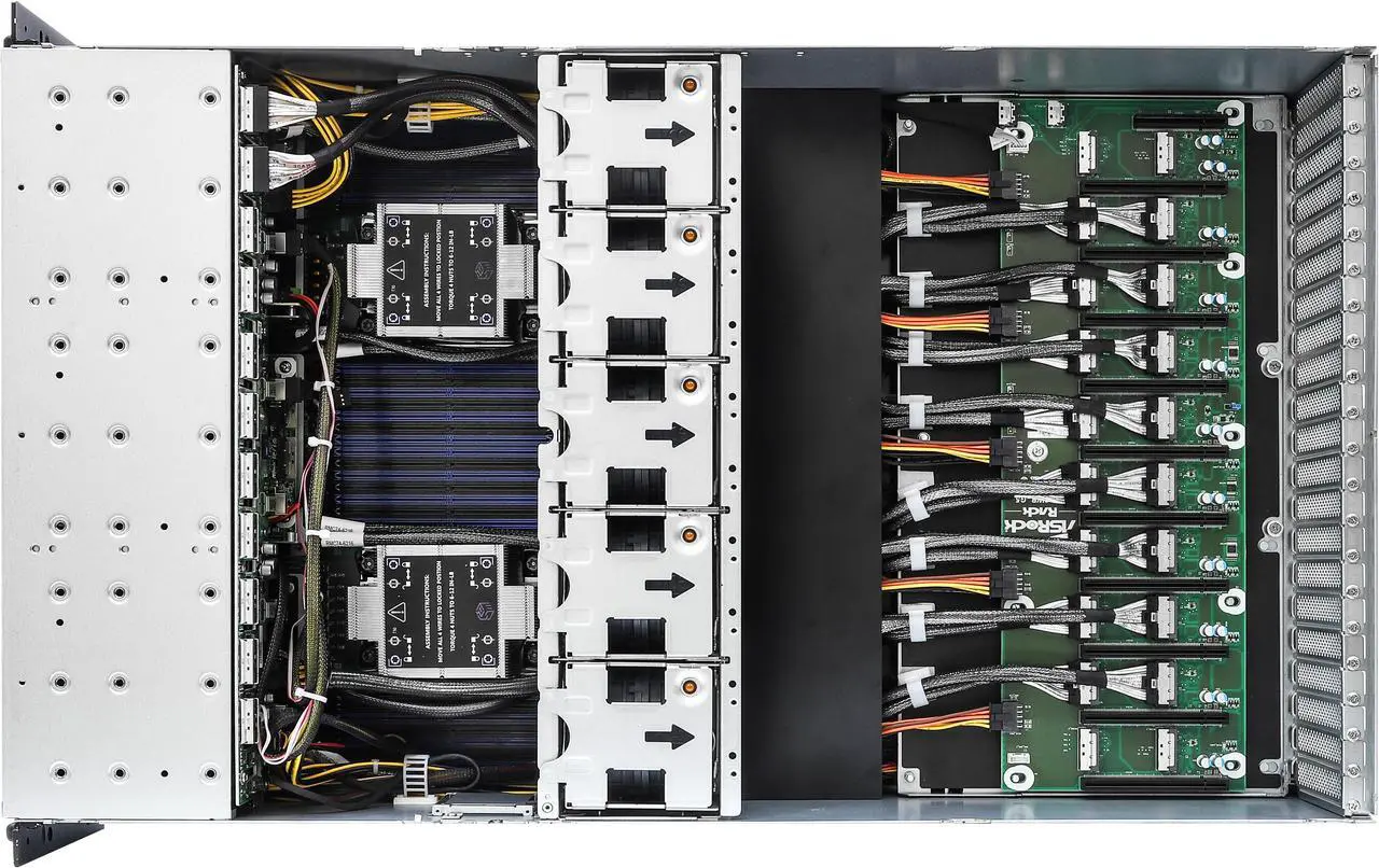 ASRock Rack Server GPU Barebone 4U8G-EGS2 Dual Socket E (LGA 4677), 5th ...