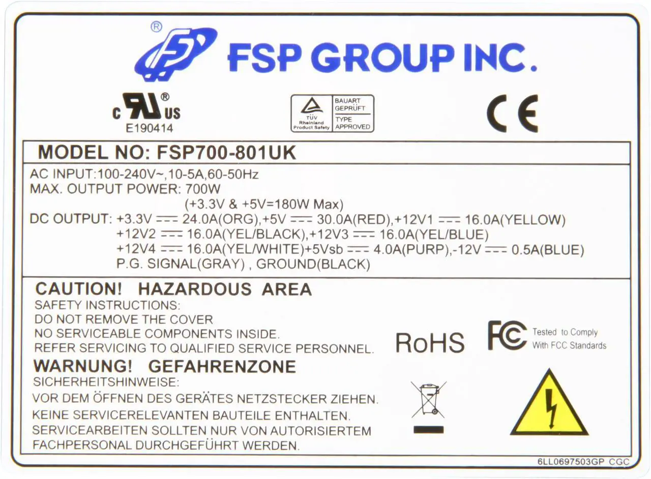 FSP Group FSP700-801UK 1U 80PLUS BRONZE switching Power Supply - Newegg.com