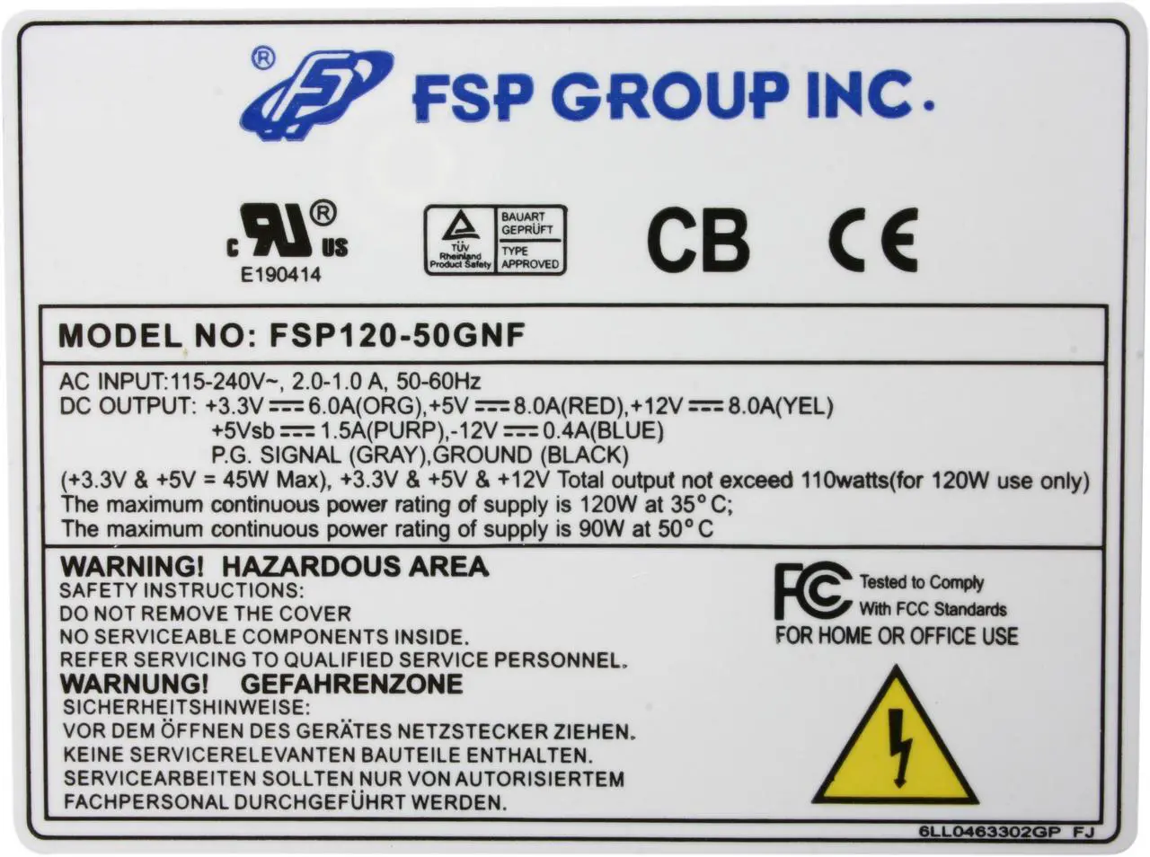 FSP Group FSP120-50GNF FANLESS FLEX ATX Server Power Supply - Newegg.com