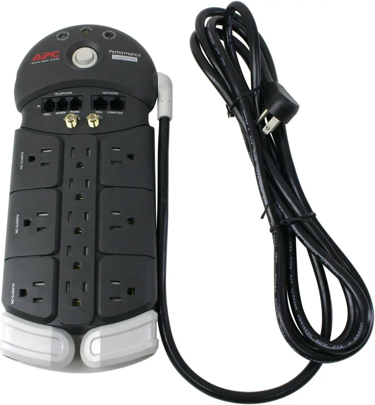 APC PF11VNT3 10 ft. 11 Outlets 3400 joules Power Surge Protector w ...