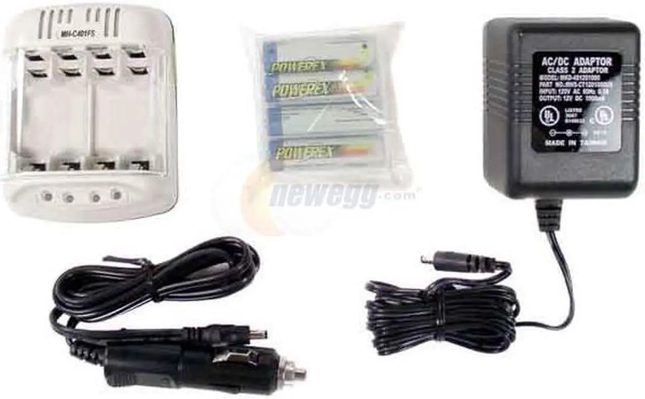 POWEREX MH-C401FS Rechargeable Batteries & Charger Kit - Newegg.com