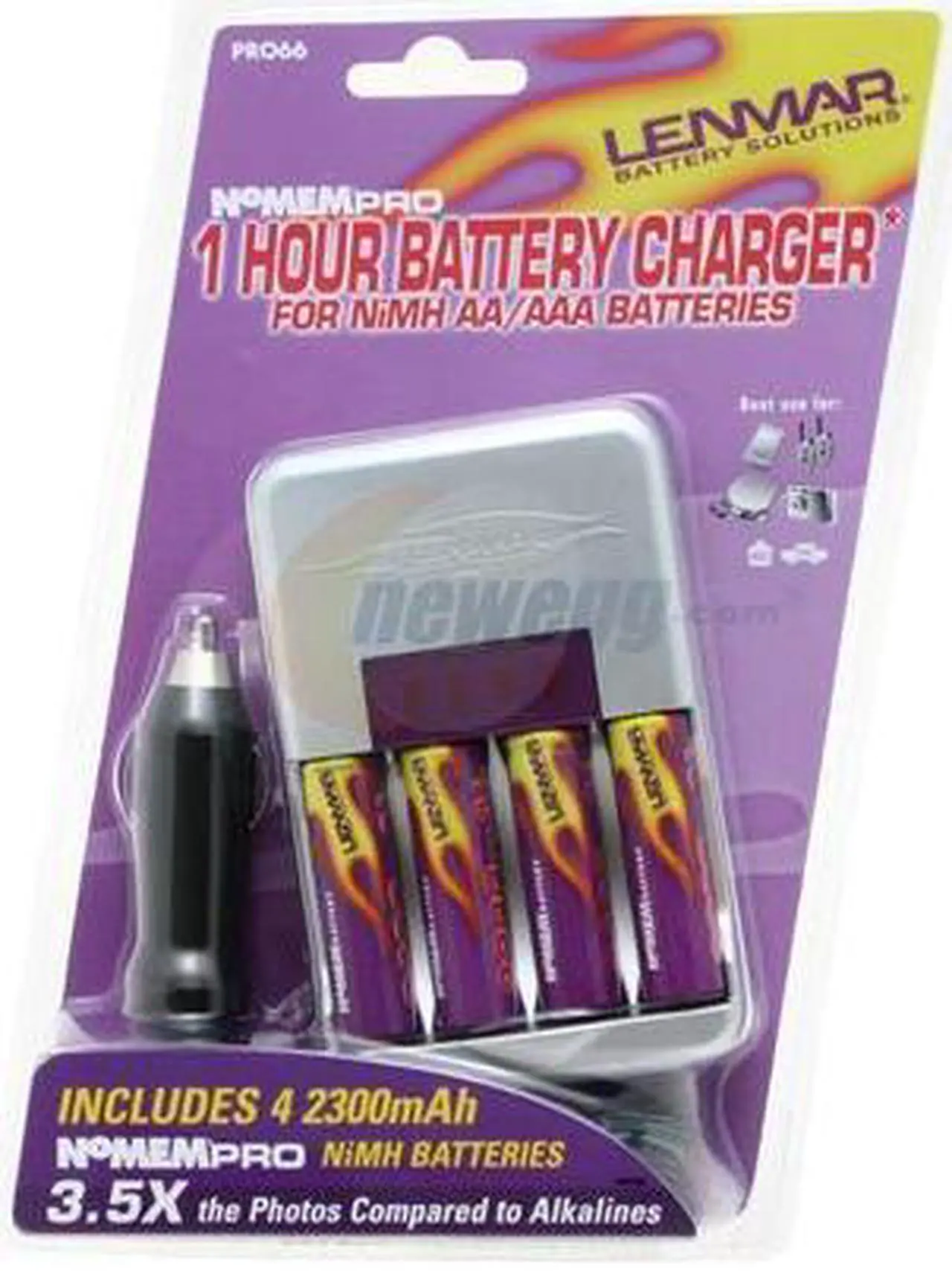 LENMAR PRO66 Rechargeable Batteries & Charger Kit - Newegg.com