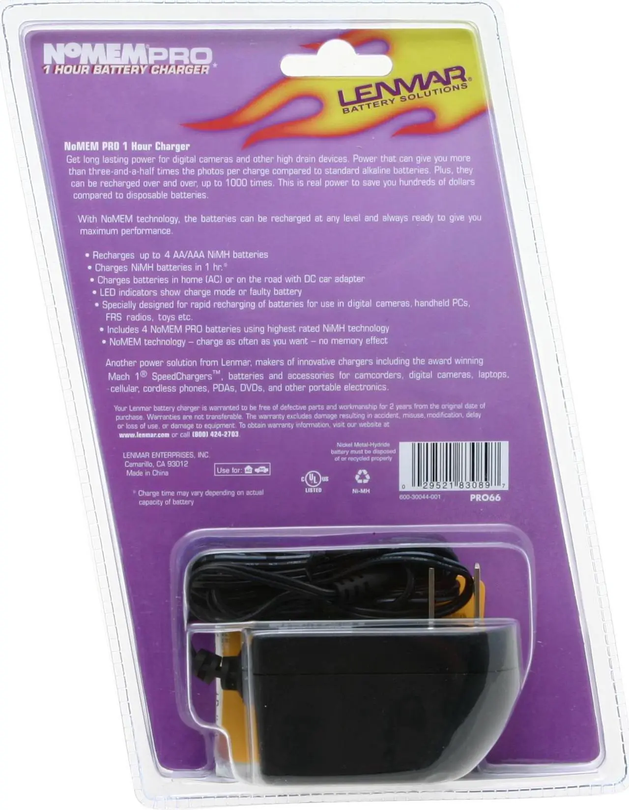 LENMAR PRO66 Rechargeable Batteries & Charger Kit - Newegg.com