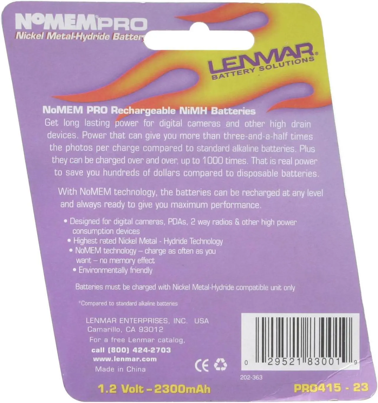 LENMAR PRO415-23 Batteries - Newegg.com