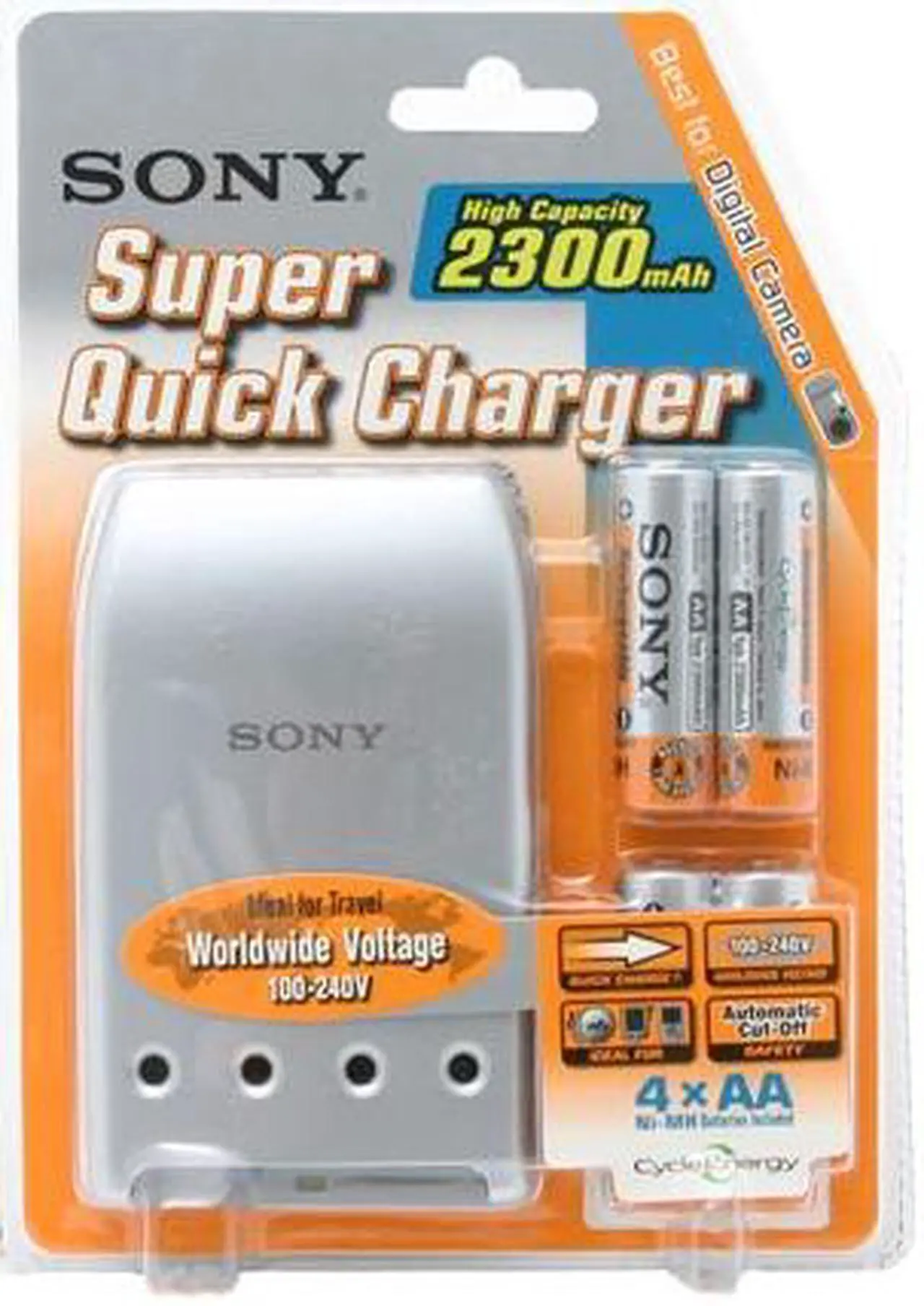 SONY BCG-34HD4 Rechargeable Batteries & Charger Kit - Newegg.com