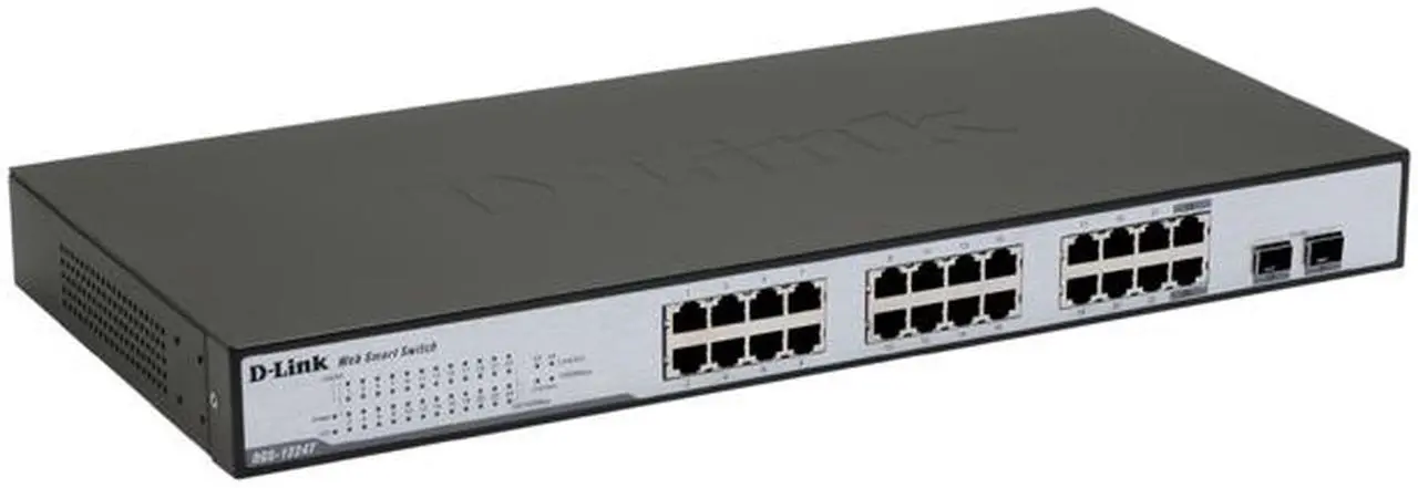D-Link DGS-1224T 10/100/1000Mbps Web-Smart Switch With 2 Combo SFP ...