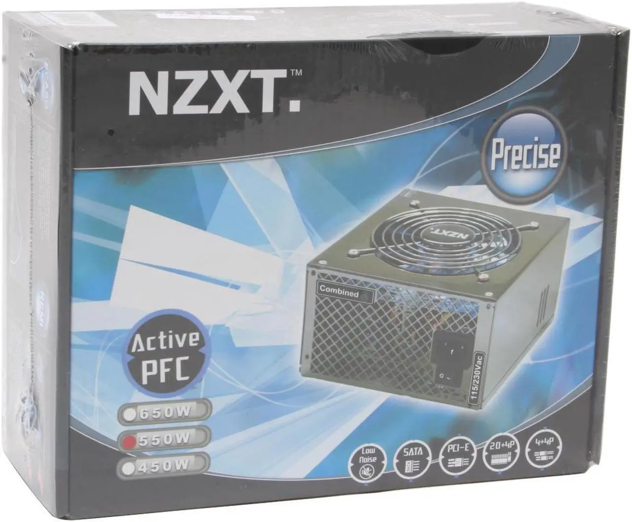 NZXT PRC-550W-AP 550W ATX 12V V2.01 SLI Certified CrossFire Ready ...