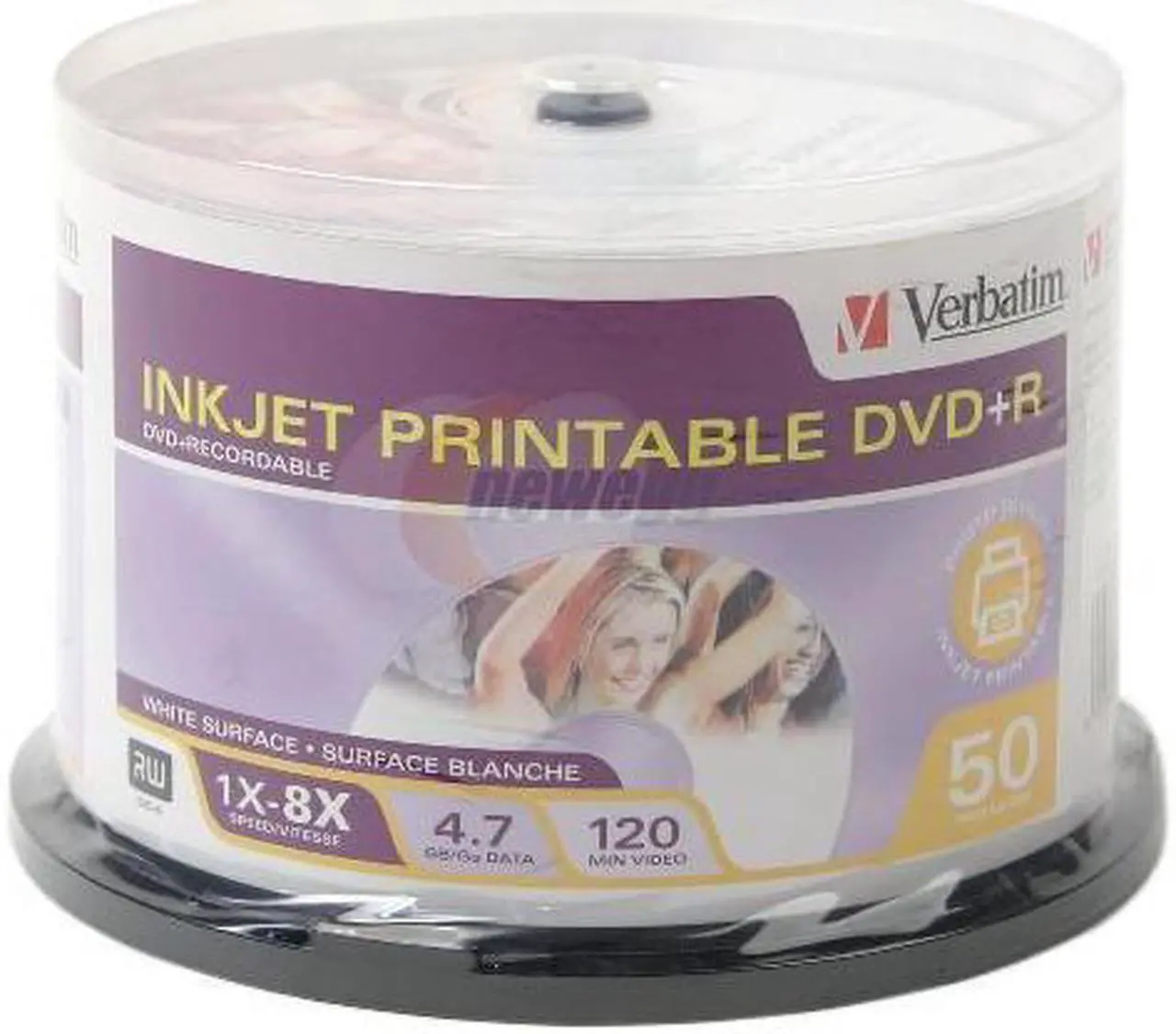 Verbatim 4.7GB 8X DVD+R Inkjet Printable 50 Packs Disc Model 94980 ...
