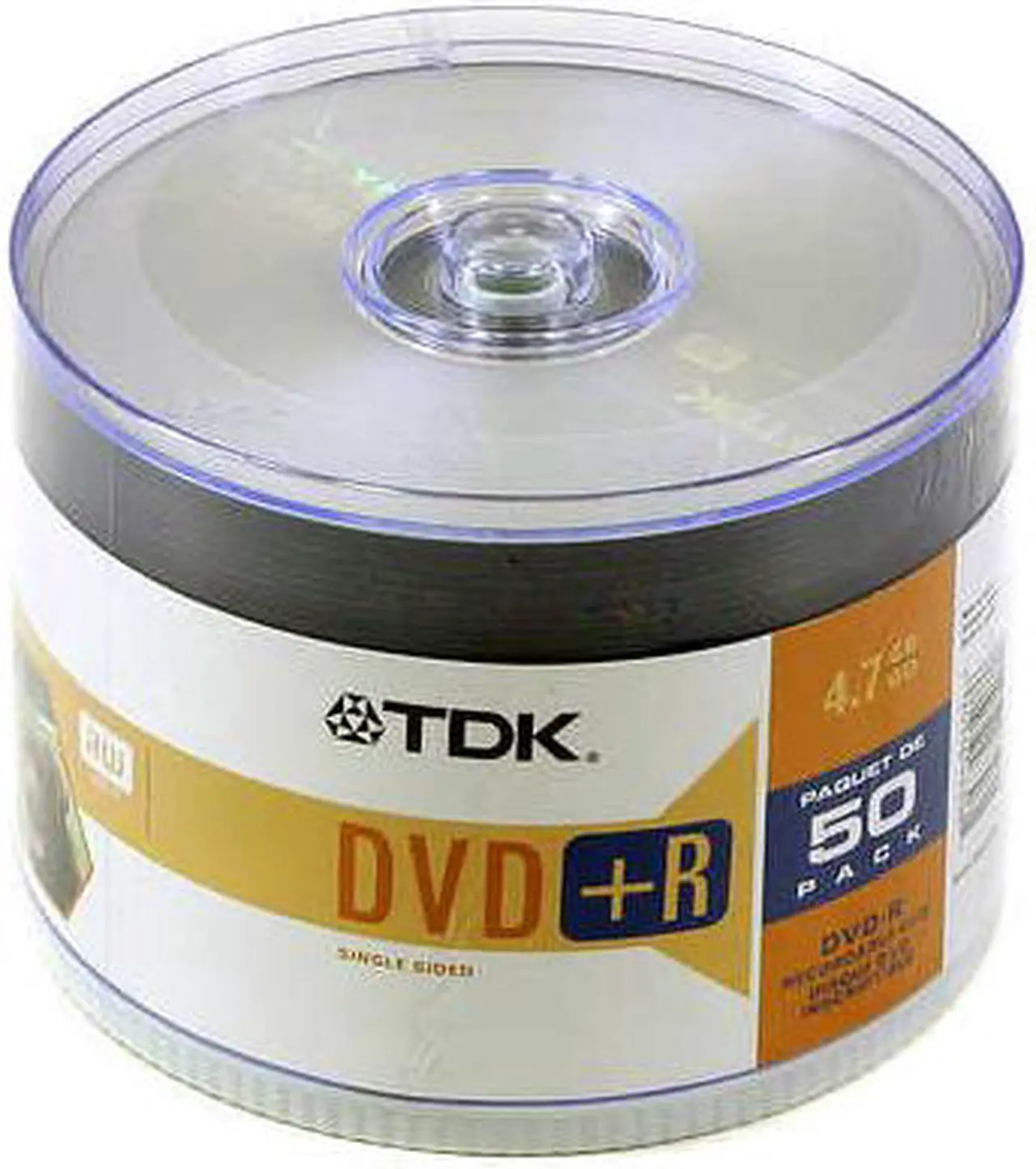 TDK DATA 4.7GB 4X DVD+R 50 Packs Disc Model DVD+R47CBXCB50 - Newegg.com