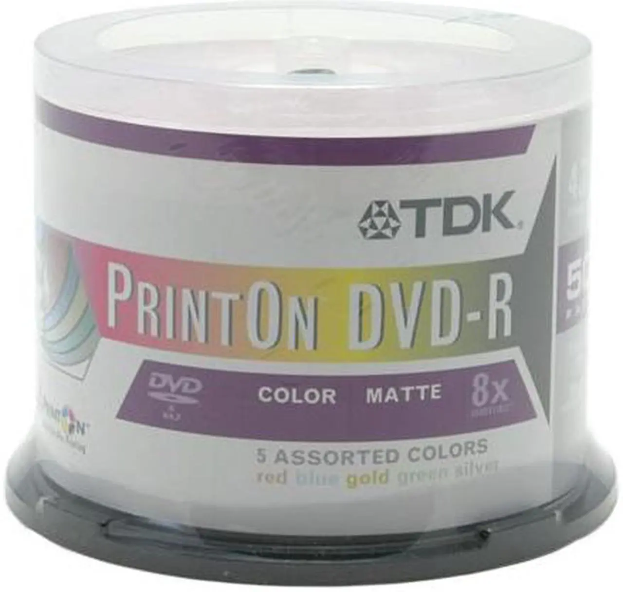 TDK 4.7GB 8X DVD-R 50 Packs Disc Model DVD-R47CMDCB50 - Newegg.com