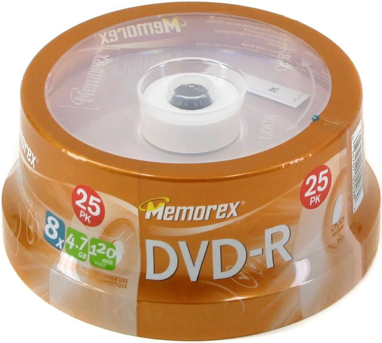memorex 4.7GB 8X DVD-R 25 Packs Disc Model 32025596 - Newegg.com