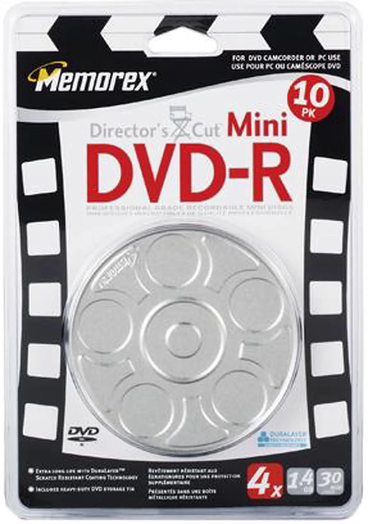 memorex 1.4GB 4X Mini DVD-R 10 Packs Media Model 05665 - Newegg.com