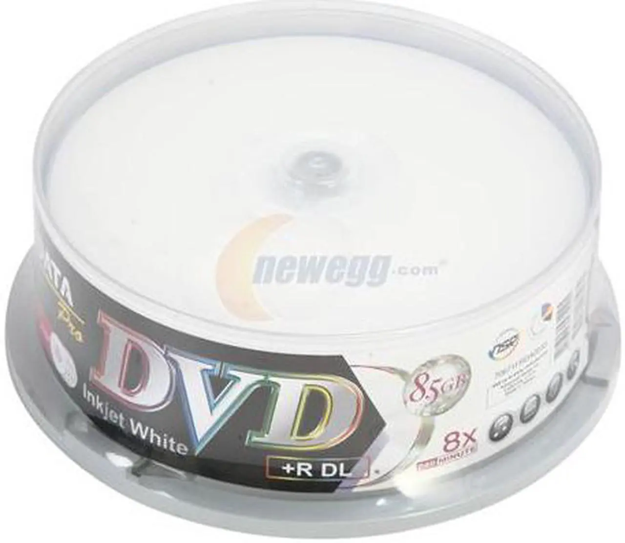 RiDATA Pro Series (use 2P process) 8.5GB 8X DVD+R DL 25 Packs Disc Model DRD+858-RDPIWCB25 ...