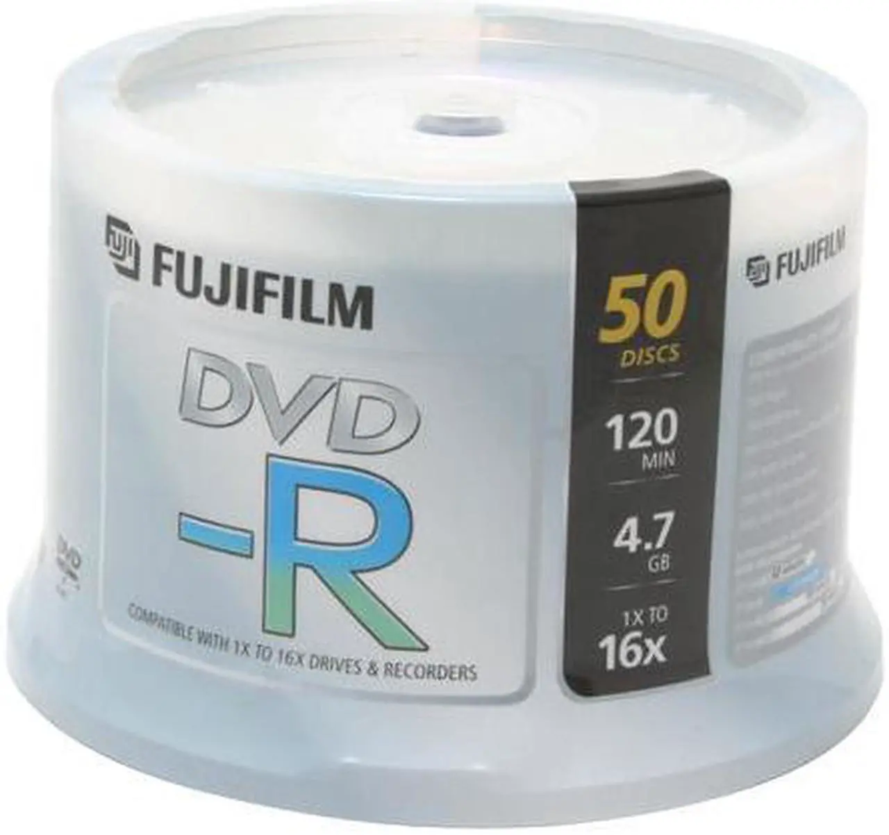 FUJIFILM 4.7GB 16X DVD-R 50 Packs Disc Model 25303151 - Newegg.com