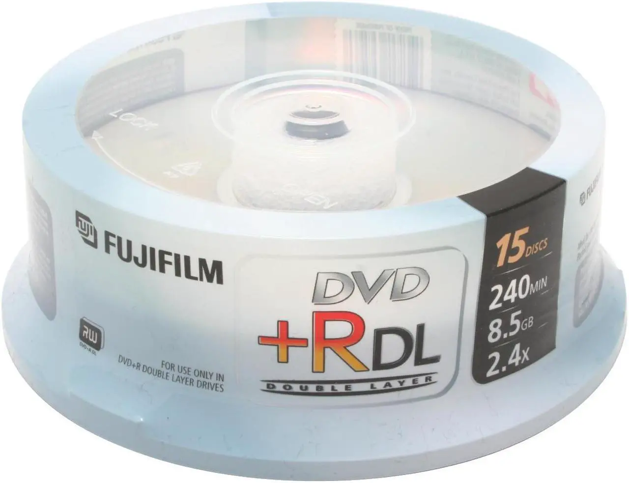 FUJIFILM 8.5GB 2.4X DVD+R DL 15 Packs Disc Model 25302844 - Newegg.com