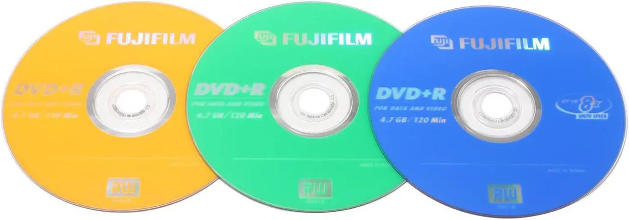 FUJIFILM 4.7GB 8X DVD+R 30 Packs Special Edition Color Disc Model ...