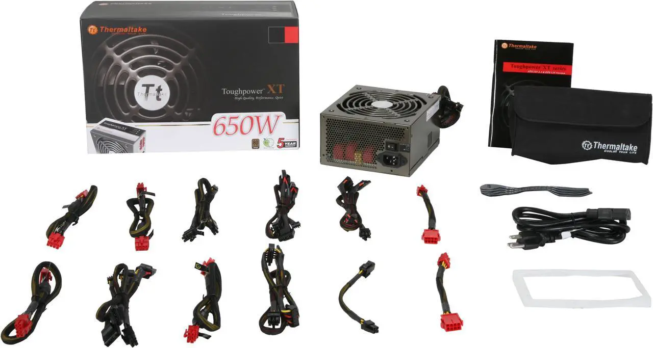 Thermaltake Toughpower XT W0227RU 650W ATX 12V 2.3 80 PLUS BRONZE Certified modular Active PFC ...