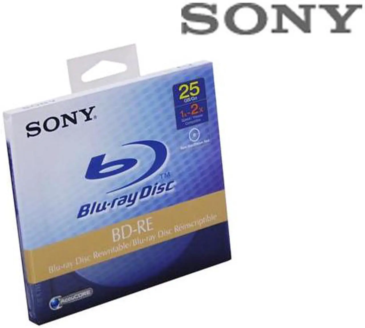 SONY 25GB 2X BD-RE Single Rewritable Disc w/ Hang Tab Model BNE25AHE - Newegg.com