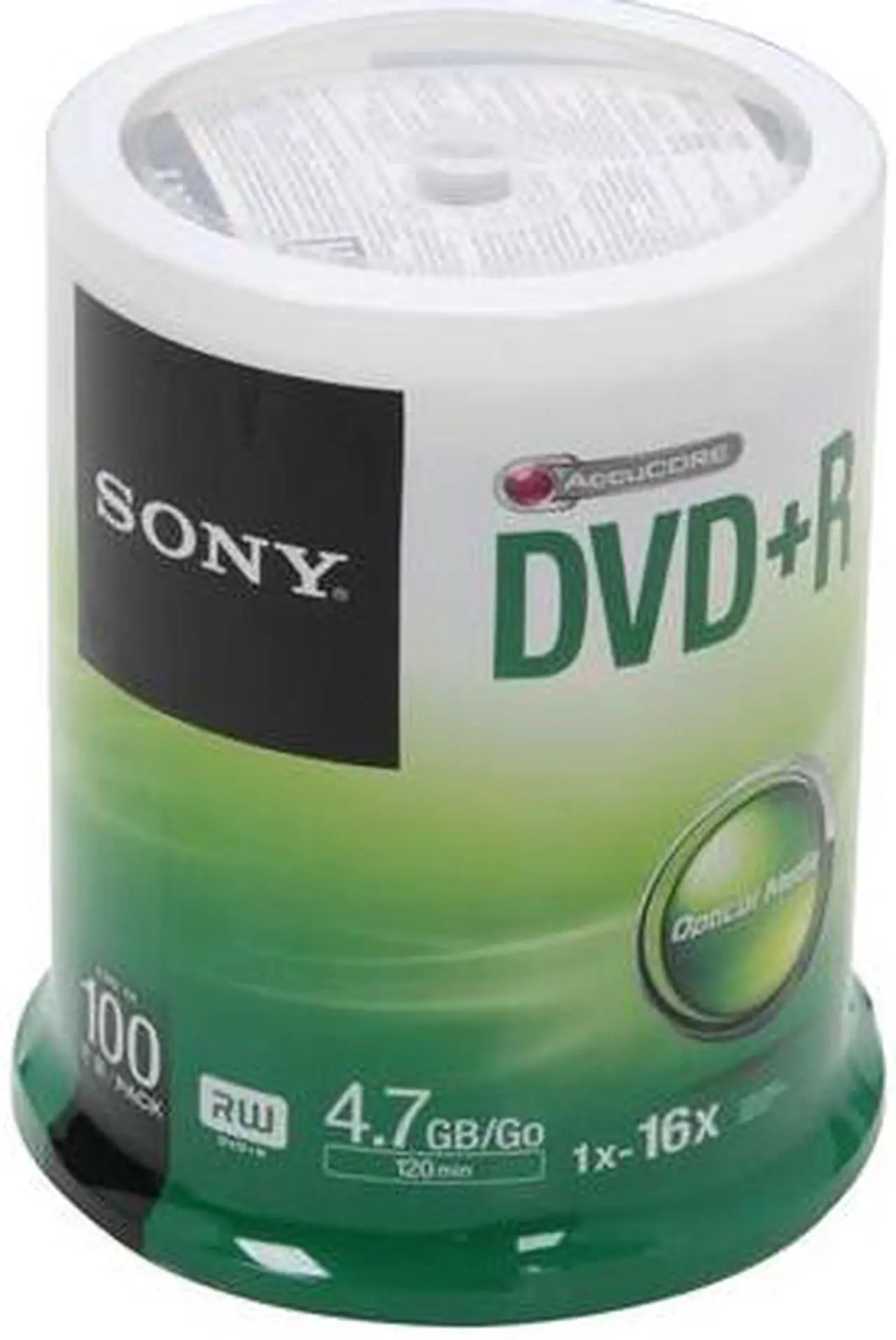 SONY 4.7GB 16X DVD+R 100 Packs Spindle Disc Model 100DPR47SP - Newegg.com