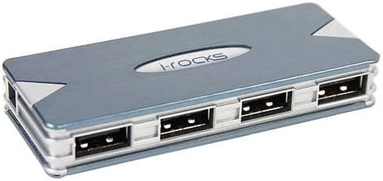 i-rocks IR-4100 Blue 4-ports Aluminum USB Hub - Newegg.com