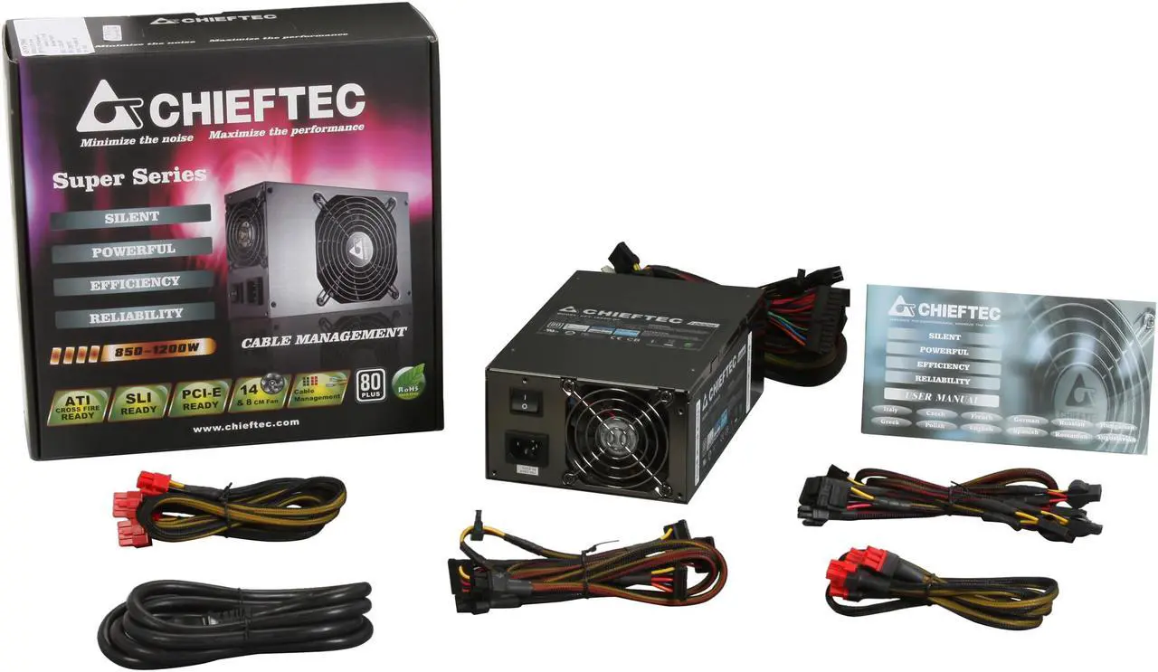 CHIEFTEC CFT-1000G-DF 1000 W Power Supply - Newegg.com