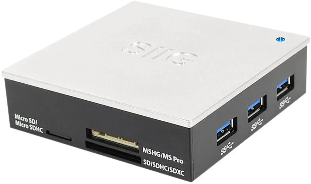 SIIG USB 3.0 & 2.0 Hub with Card Reader and 5V/4A Adapter - Newegg.com