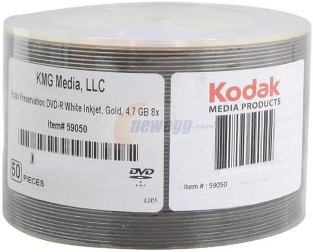 Kodak 4.7GB DVD-R Printable 50 Packs Disc Model 59050 - Newegg.com