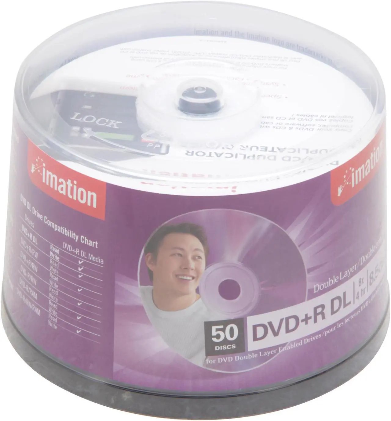 imation 8.5GB 8X DVD+R DL 50 Packs Disc Model 27237 - Newegg.com